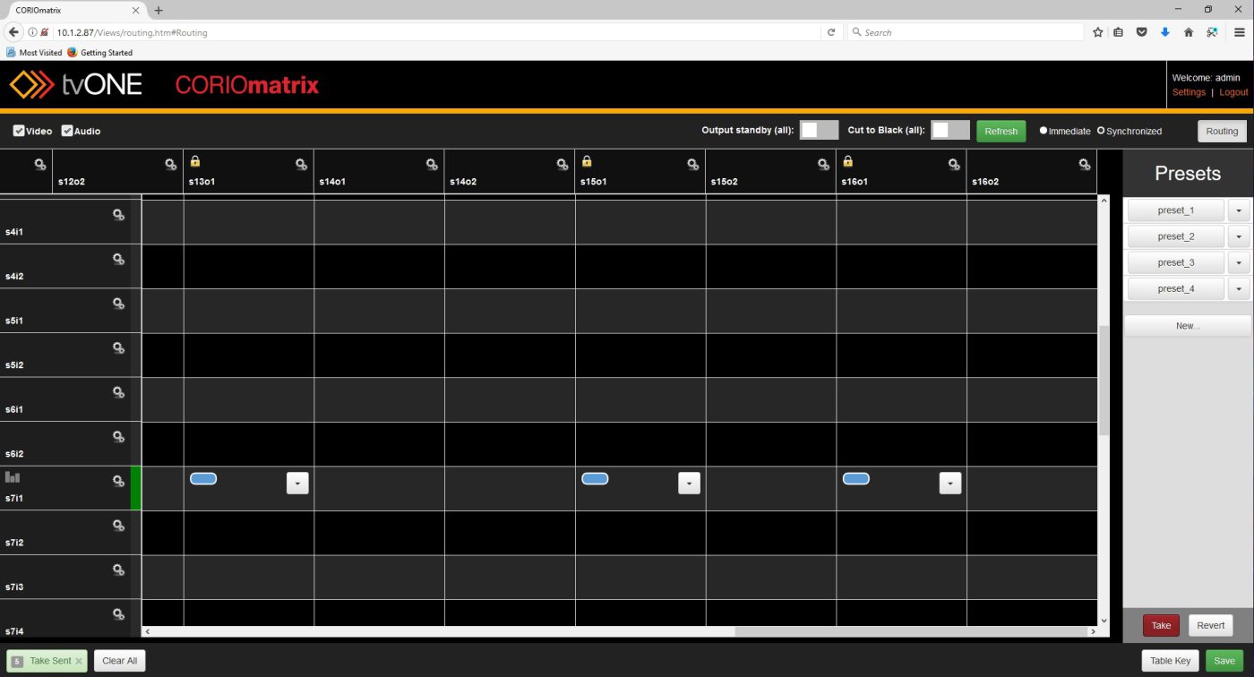C3-310 CORIOmatrix mini Scaling Matrix Router - EgeRate Elektronik